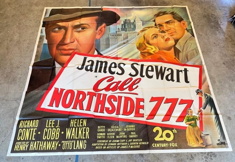 Call Northside 777 (1948) – Original Six Sheet Movie Poster - Hollywood Movie Posters