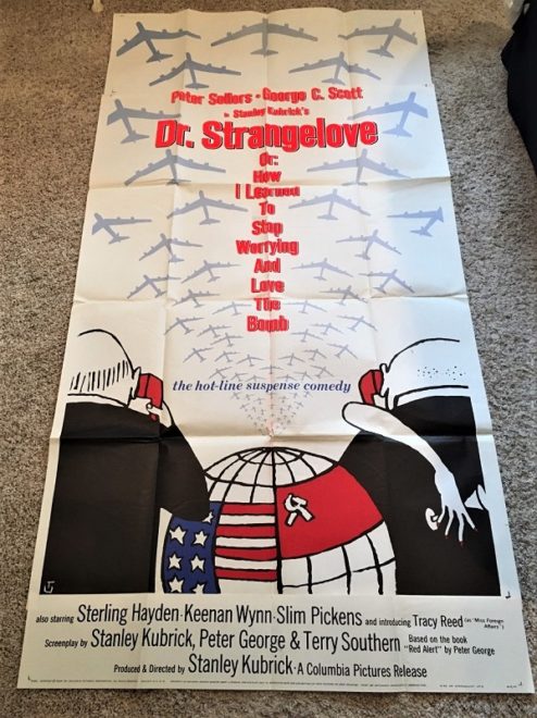 Dr. Strangelove (1964) – Original Three Sheet Movie Poster - Hollywood ...
