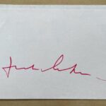 Frank Capra Autograph (1980’s) - Hollywood Movie Posters