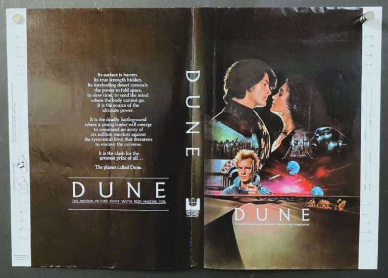 Dune (1984) – Original Movie Poster Book Cover - Hollywood Movie Posters