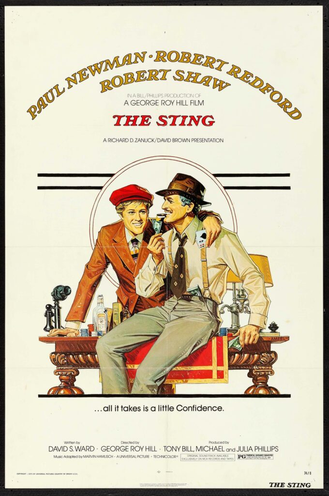 The Sting (1974) – Original One Sheet Movie Poster - Hollywood Movie ...