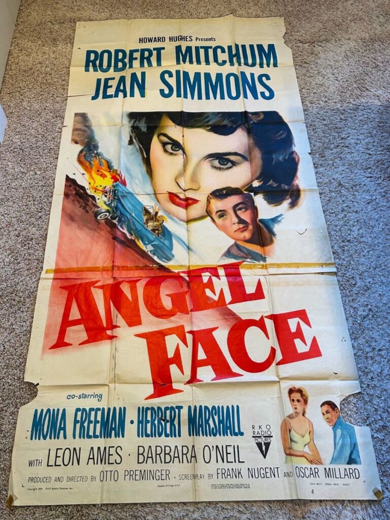 Angel Face (1952) – Original Three Sheet Movie Poster - Hollywood Movie ...
